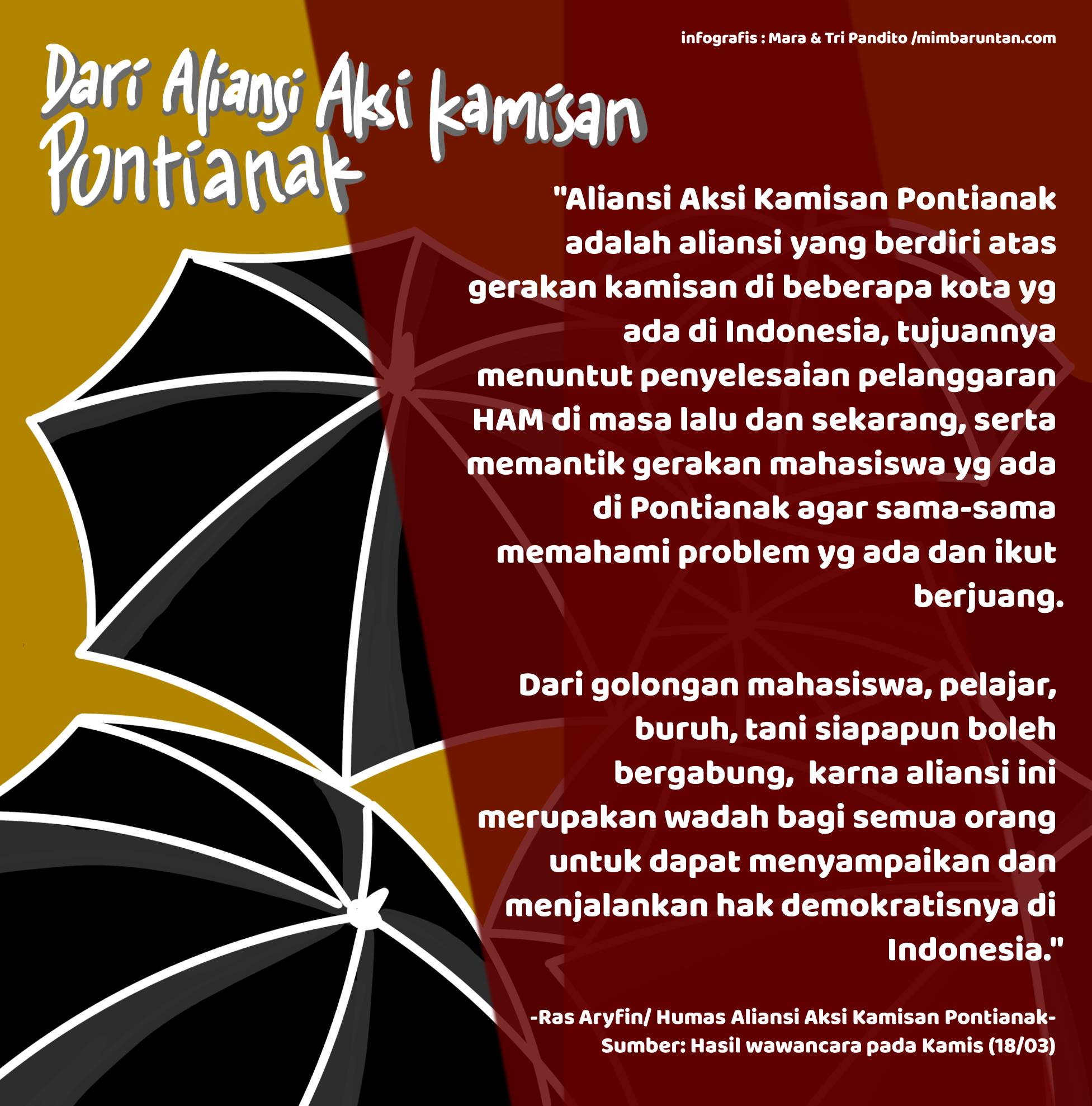 Ada Aksi Kamisan di Digulis | Mimbar Untan