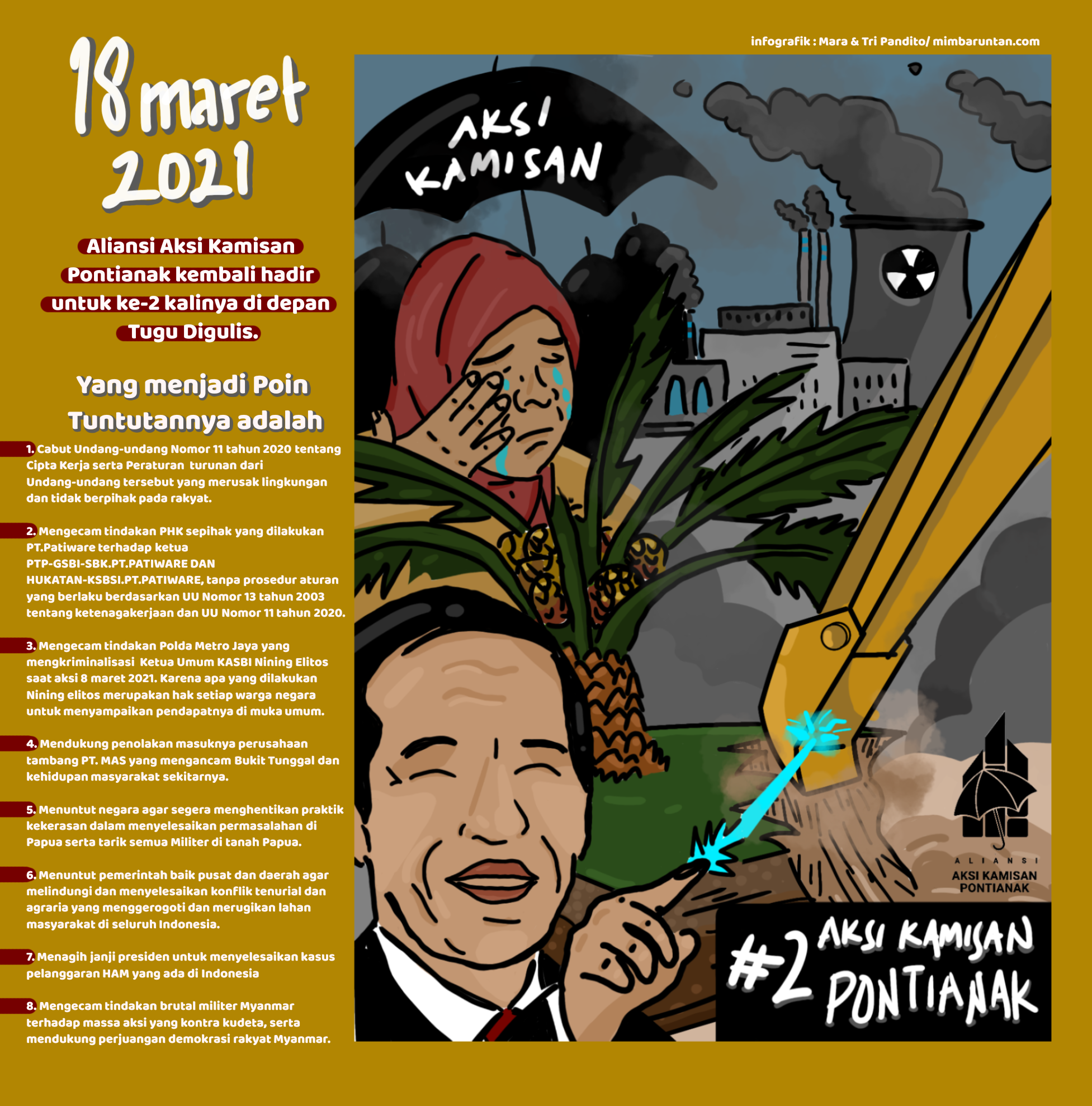 Ada Aksi Kamisan di Digulis | Mimbar Untan